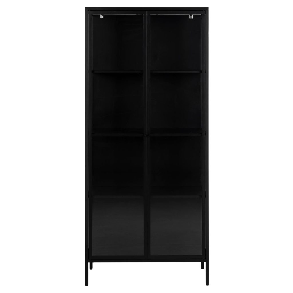 Sort Vitrineskab - Sort Vitrineskab